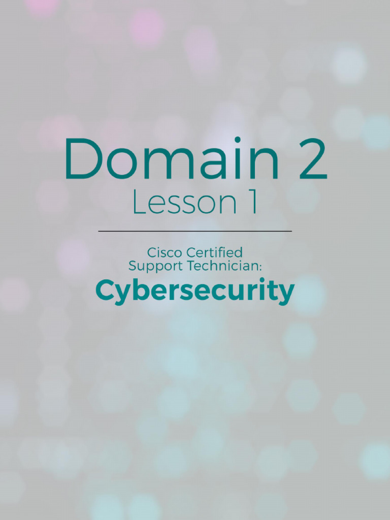 Cisco Certified Support Technician Cybersecurit Workbook D2 | PDF | I ...
