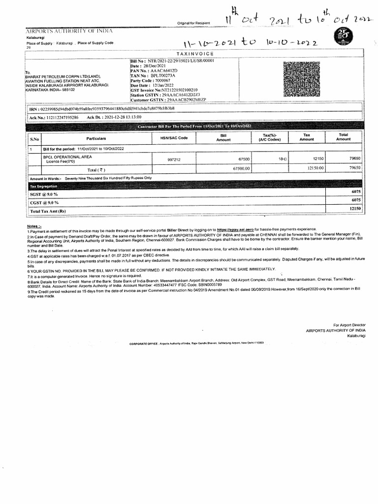 Oct 2021 To Oct 2022 | PDF | Money | Payments