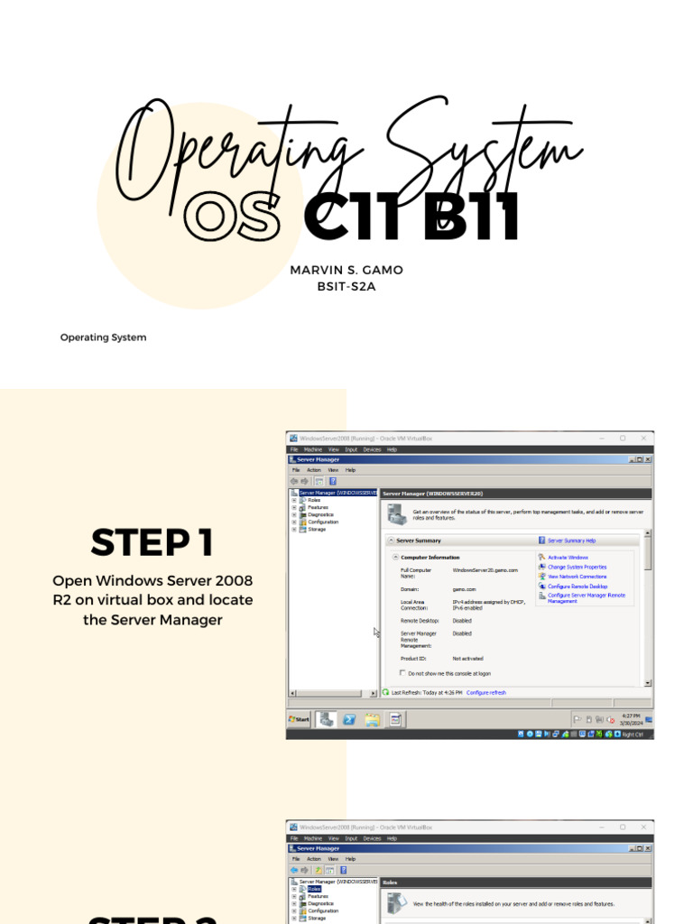 gamo os c11 b11 | PDF | Microsoft Windows | Server (Computing)