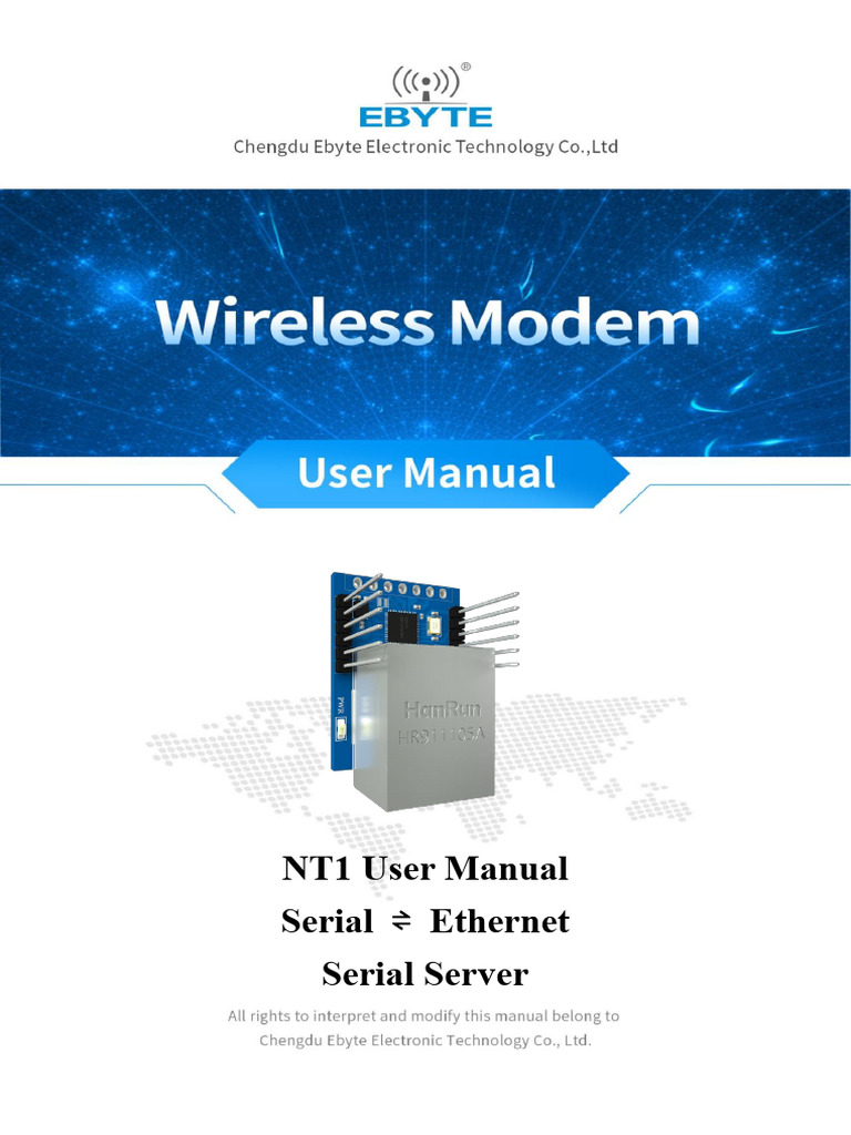 NT1 UserManual EN V1.5 | PDF | Ip Address | Port (Computer Networking)
