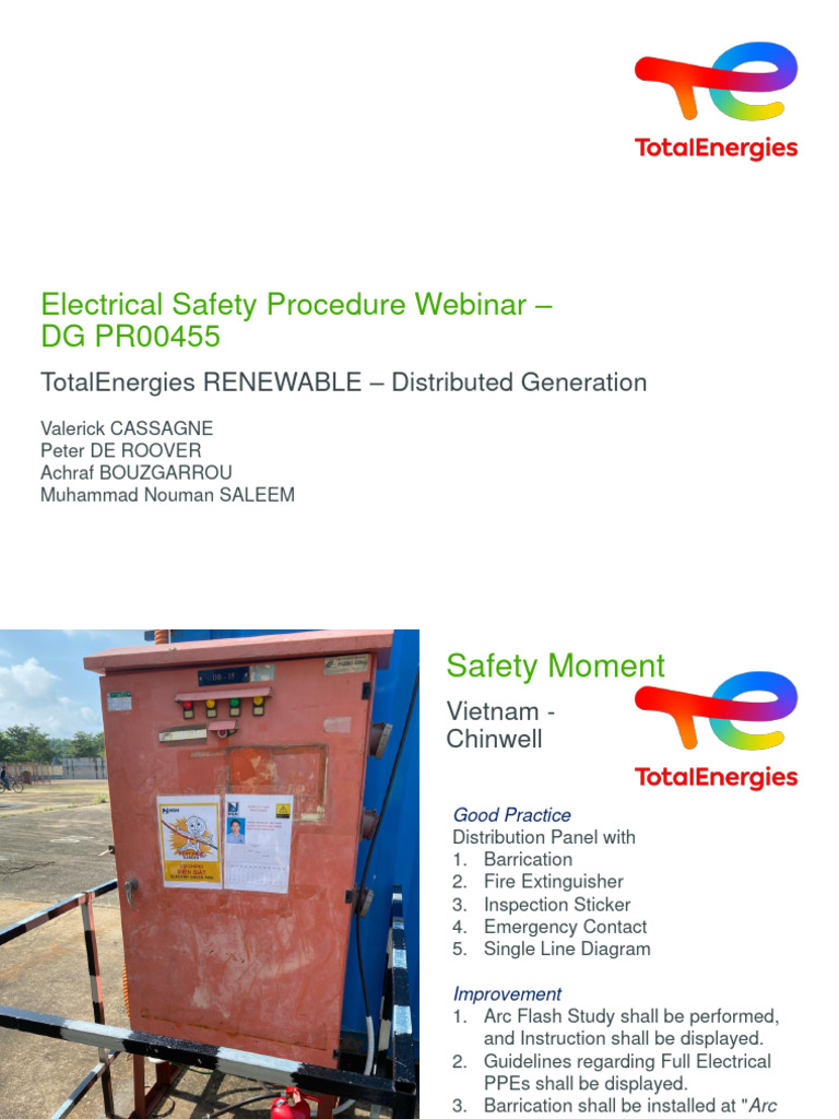 Webinar Electrical Safety Procedure - PR00455 | PDF | Personal ...