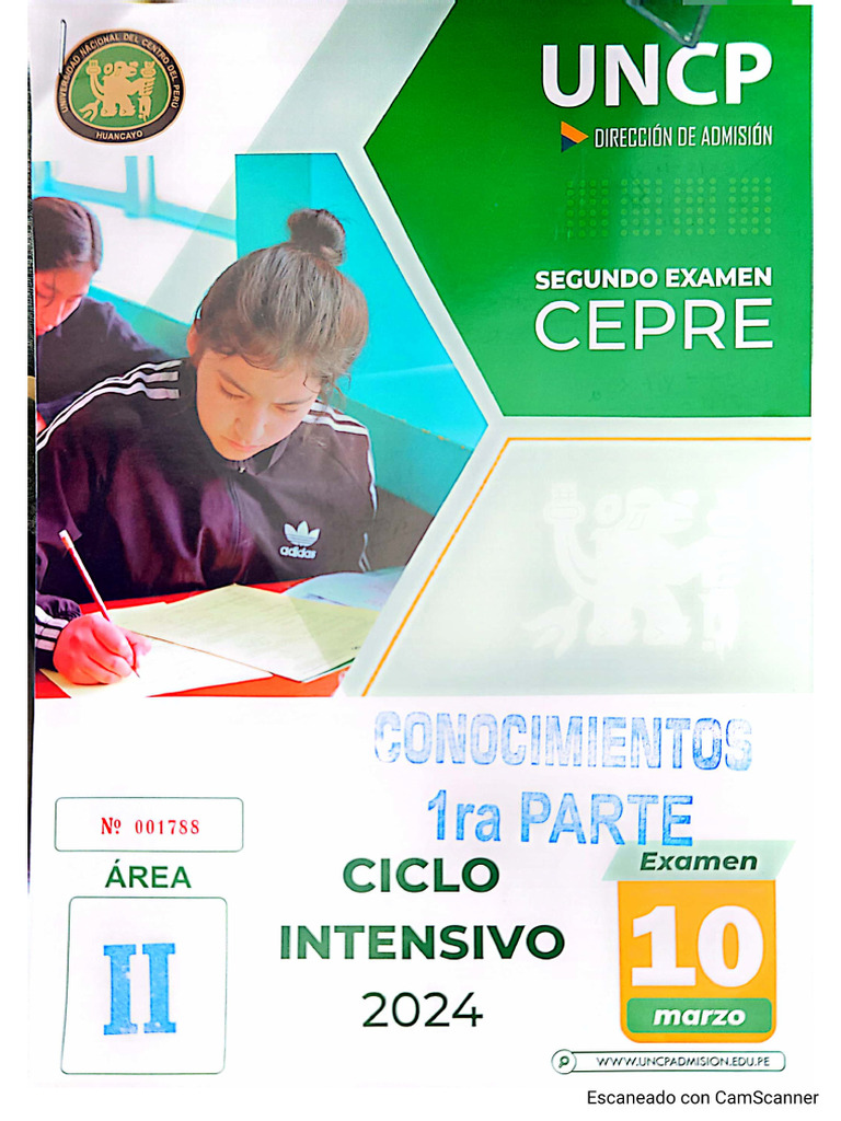 Área 2 Cepre 2024 I | PDF