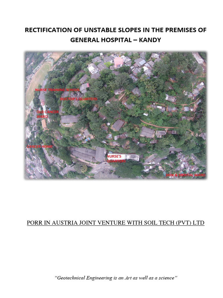 Rectification of Unstable Slopes in The Premises of General Hospital ...