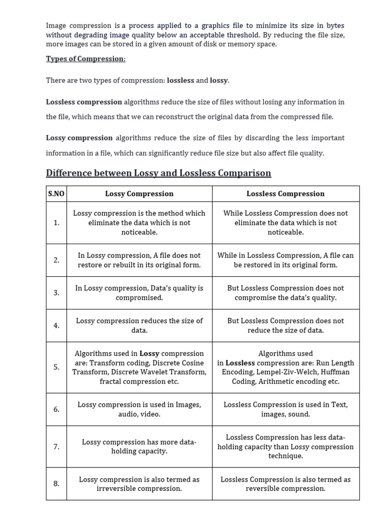 unit 1 | PDF | Data Compression | Applied Mathematics