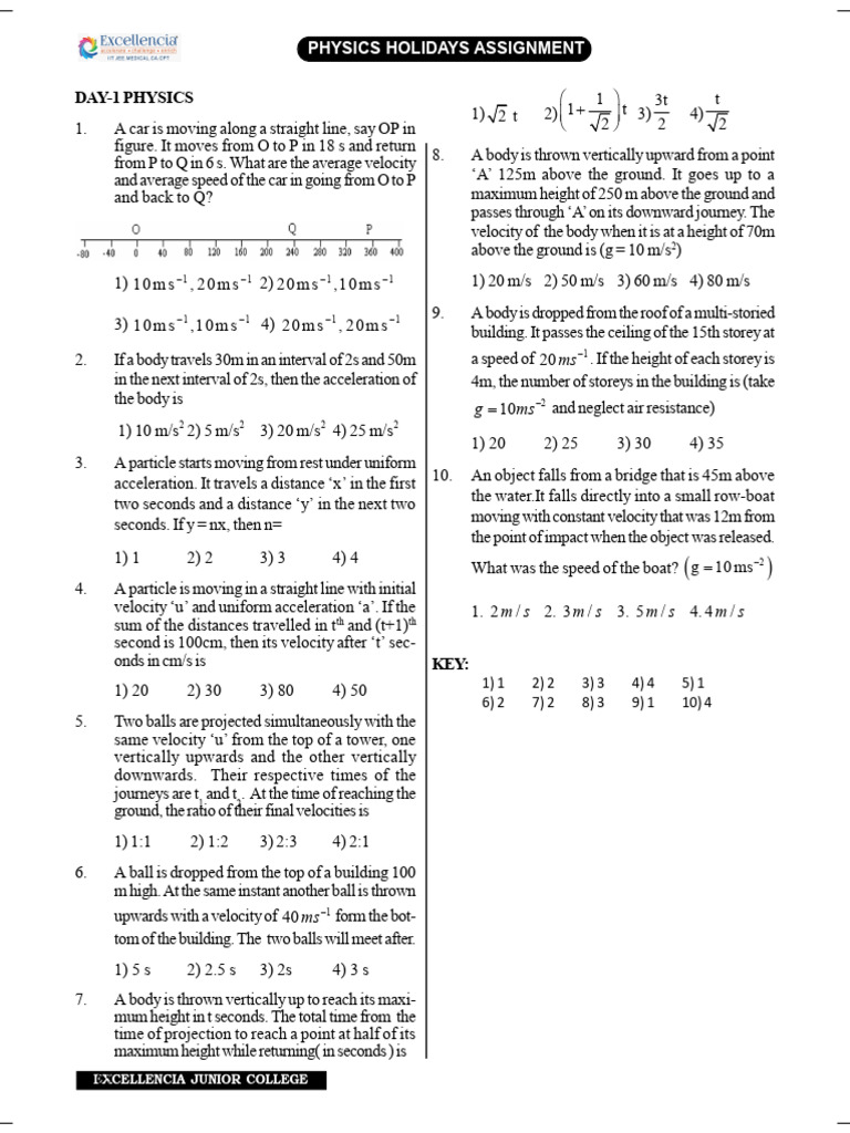 Day-1 JR Physics | Download Free PDF | Acceleration | Spacetime