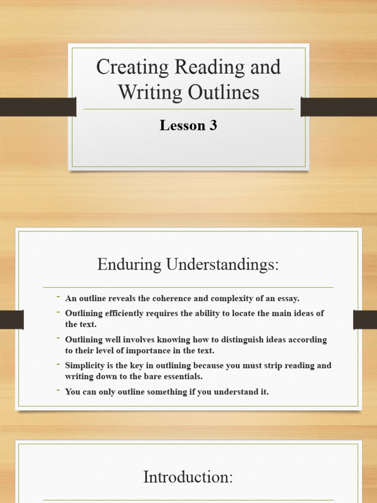 Mastering Outlines for Essays | PDF | Art