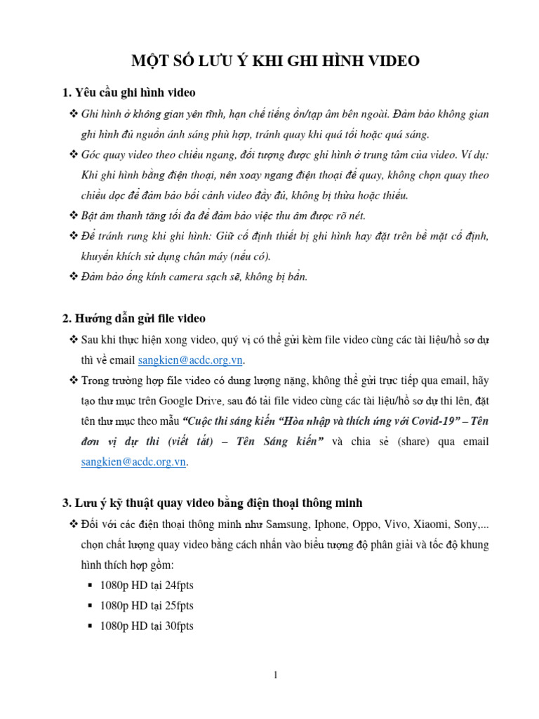 ACDC - Luu y Ghi Hinh Video 14 - 12 | PDF