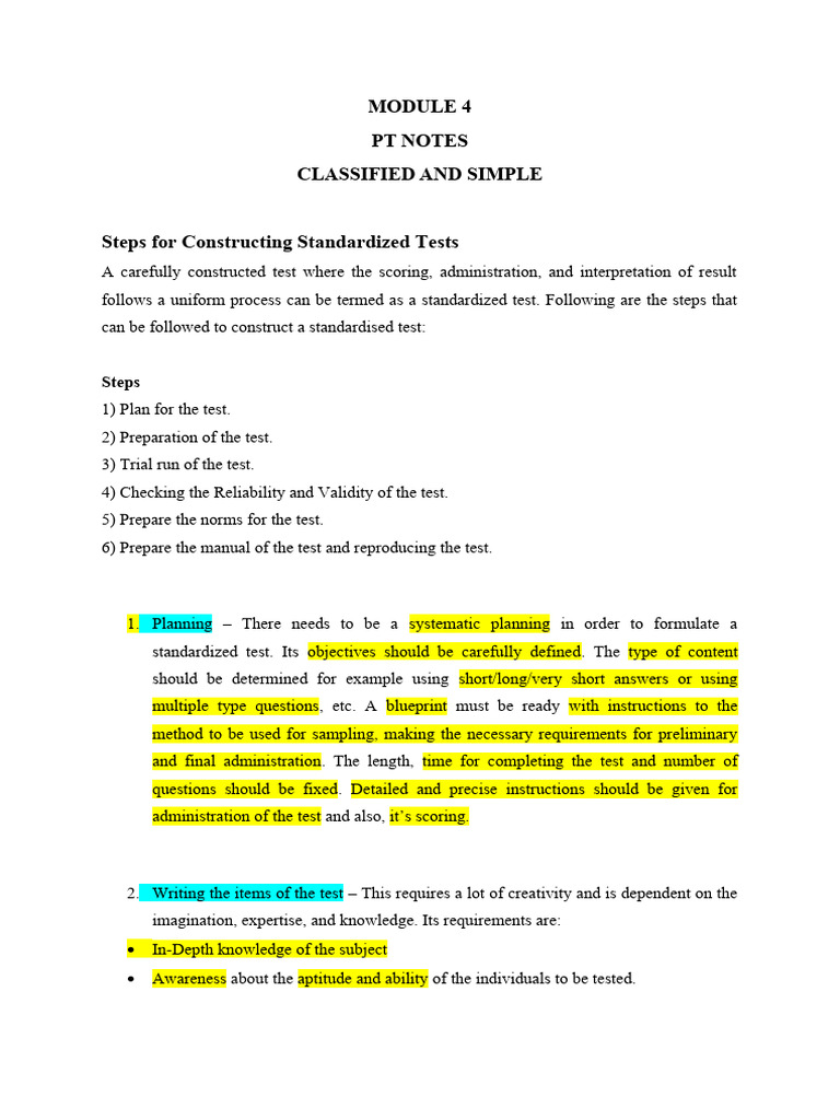 MODULE 4 PT | PDF | Validity (Statistics) | Methodology