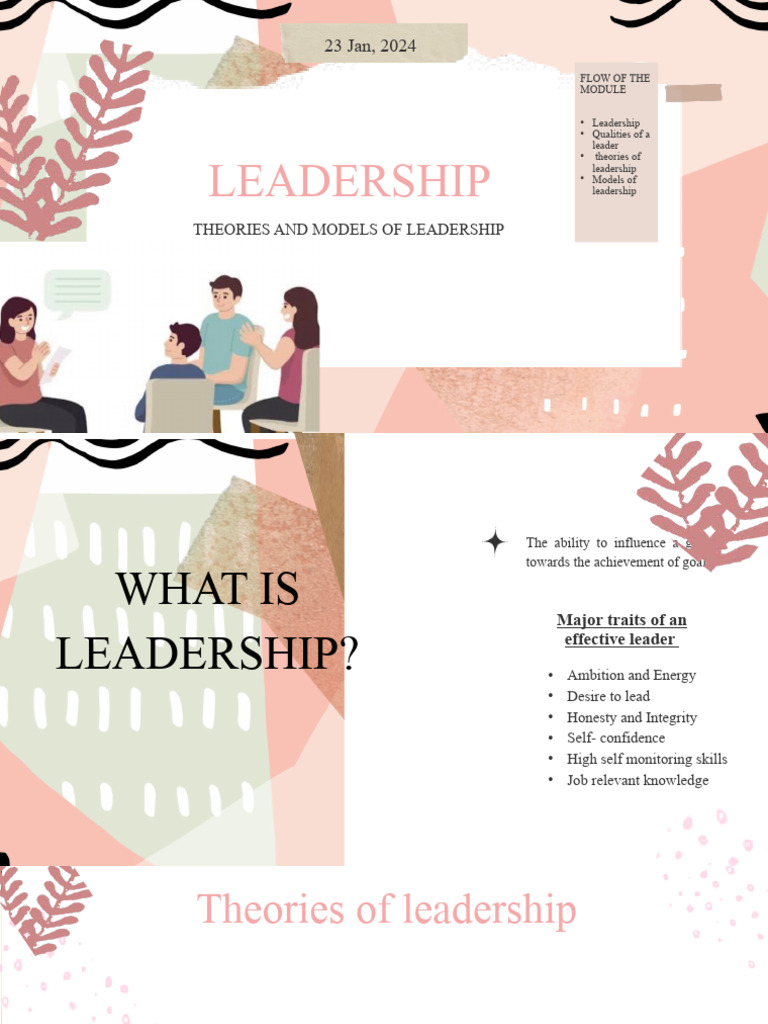 Organisational Chart Whiteboard Presentation in Coral Beige White and ...