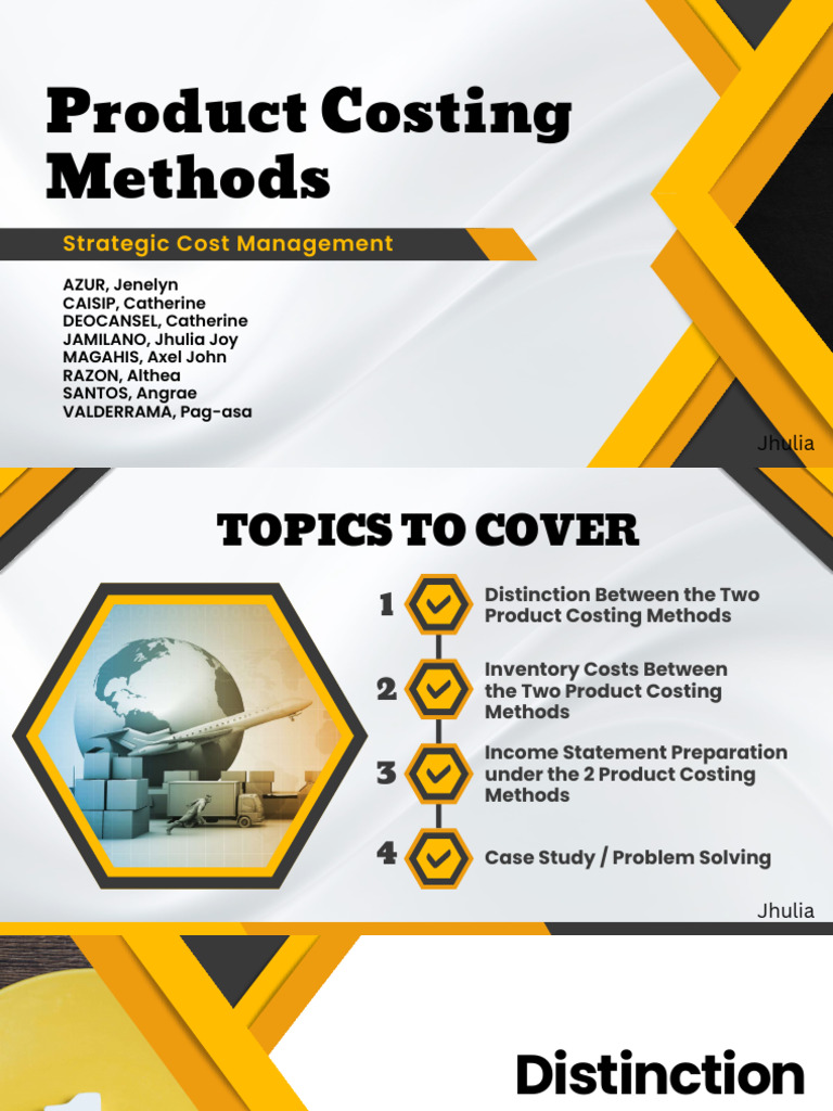 Product Costing Methods Compressed | Download Free PDF | Income Statement | Inventory