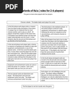 MTG Turn Structure Cheat Sheet | PDF | Trading Cards | Tabletop Games