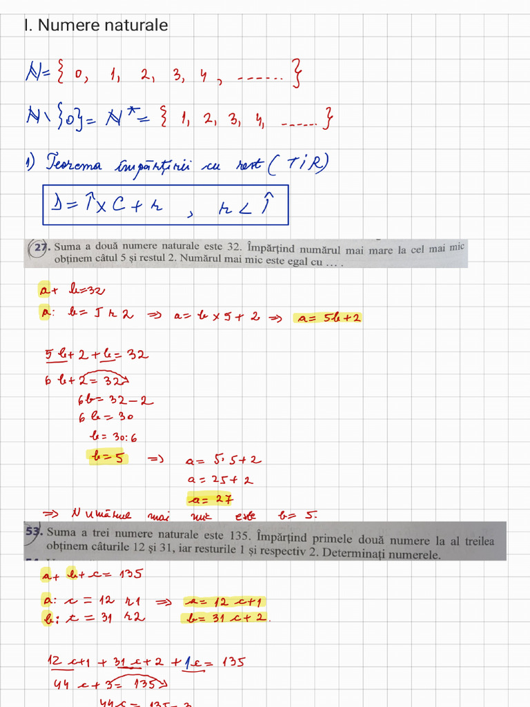Sapt1 Multimi de Numere (N, Z, Q) - Teorie - x2 | PDF