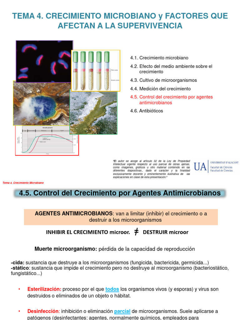 Control Microbiano y Antimicrobianos | PDF | Esterilización ...