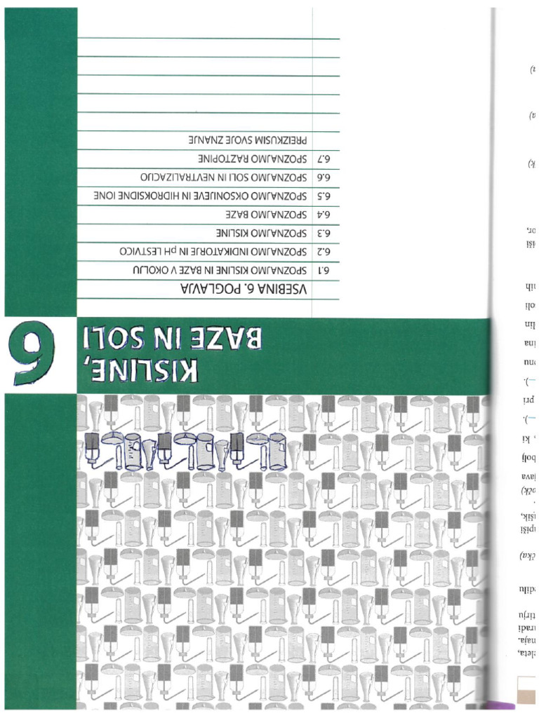 Kemija 8 Poglavje 6 | PDF