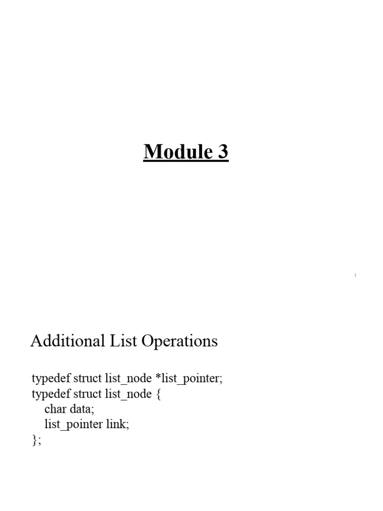 Module 3 | Download Free PDF | Algorithms And Data Structures | Computer Programming
