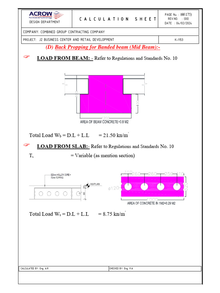 reporting report for banded beams | PDF