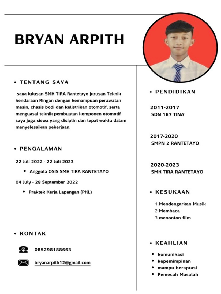 CV Bryan Arpith | PDF