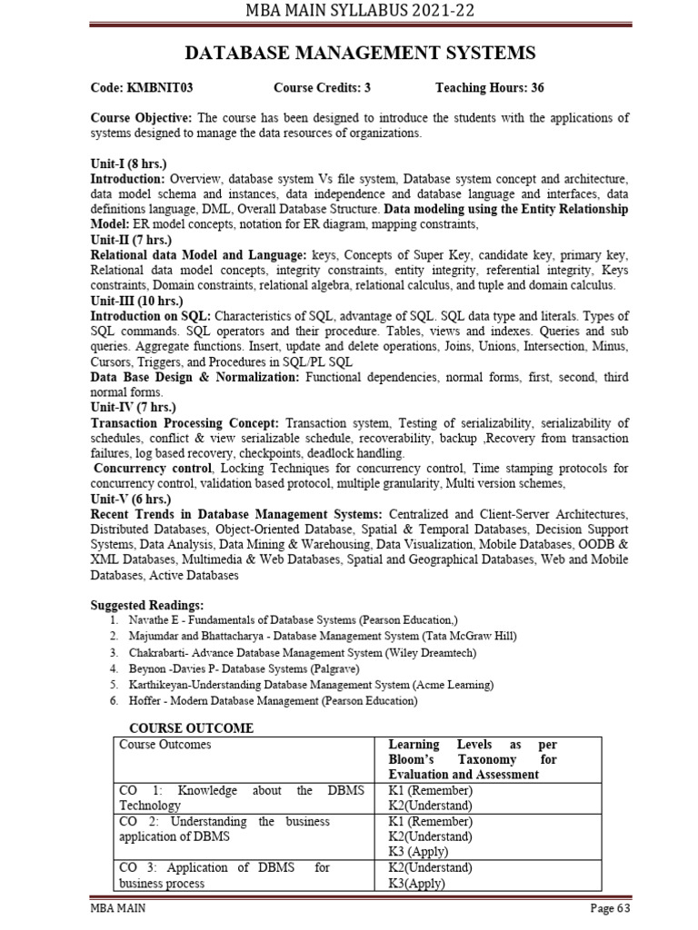 MBA IV IT | PDF | Cloud Computing | Relational Database