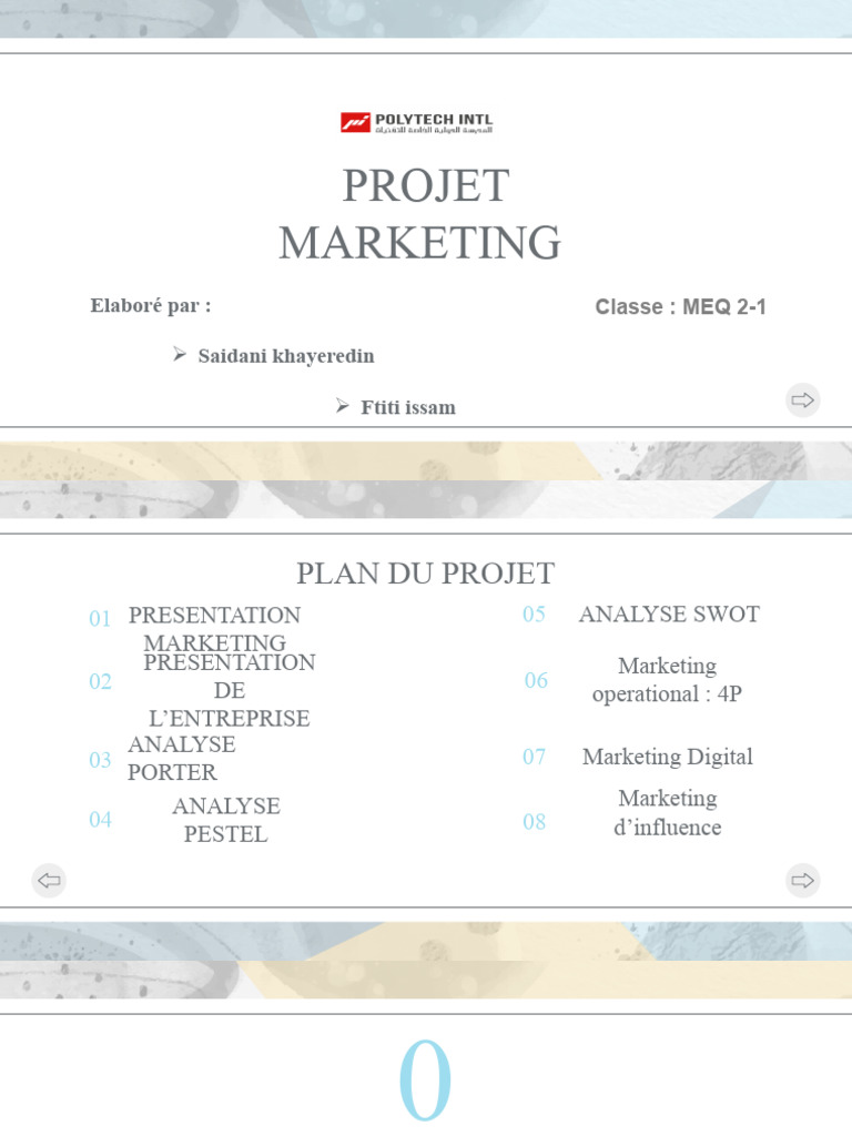 Projet Marketing | PDF | Commercialisation | Tunisie
