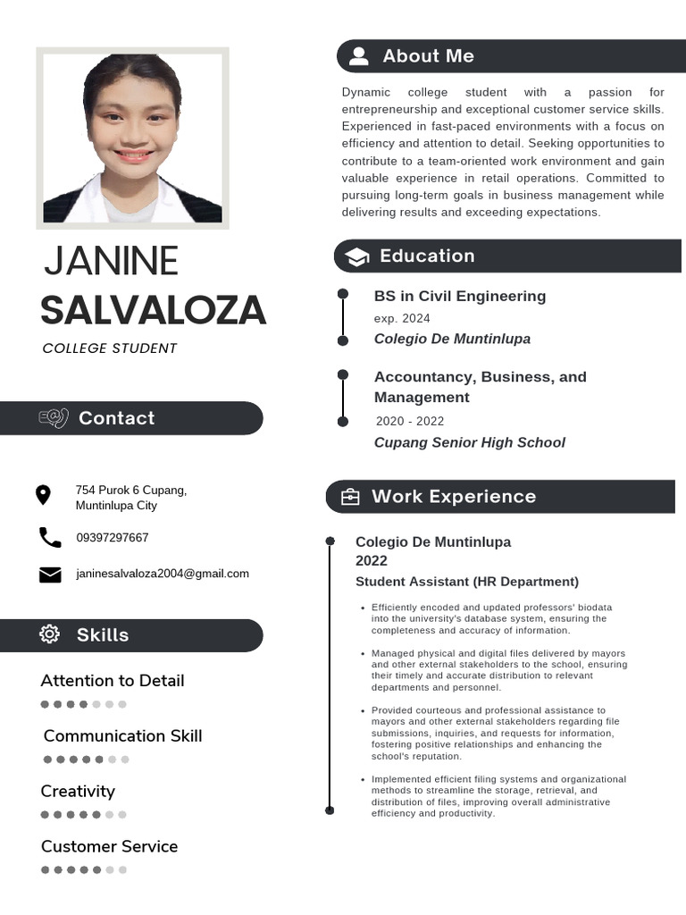 Simple Professional CV Resume | PDF | Entrepreneurship | Business