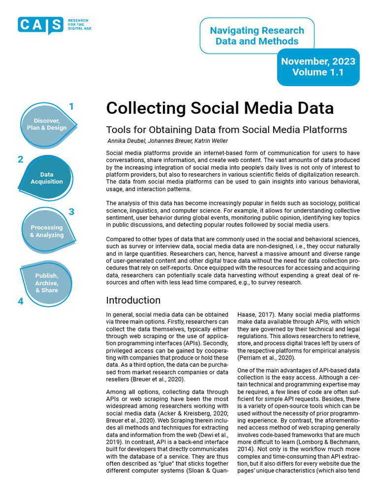 Collecting Social Media Data | PDF | Social Media | Popular Culture & Media Studies