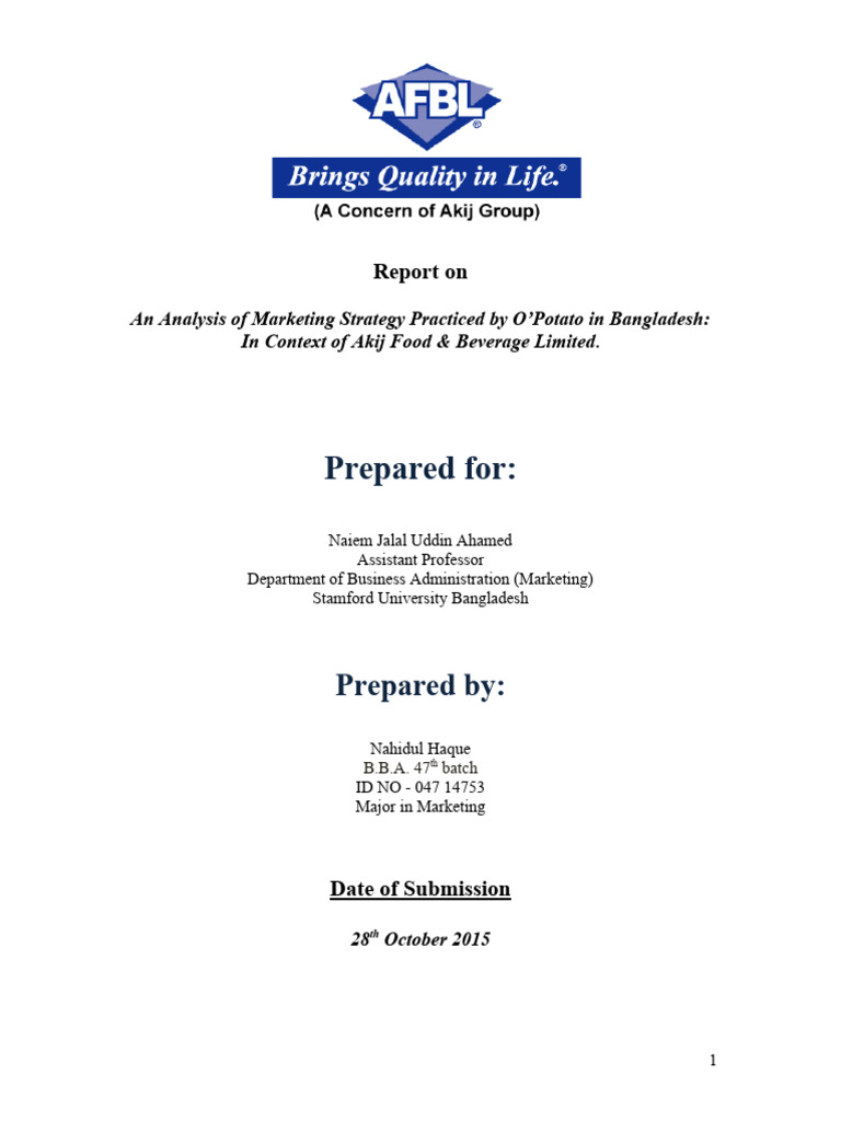 Akij Comapny Profile Report | PDF | Marketing Research | Hypothesis