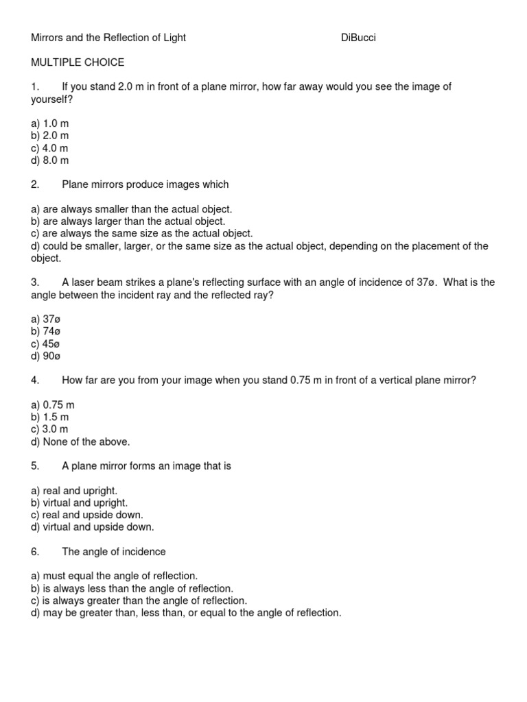 merara 2 | PDF | Mirror | Optics