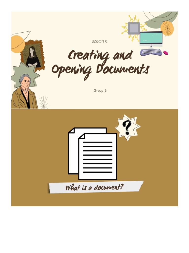 Creating and Opening Documents | PDF