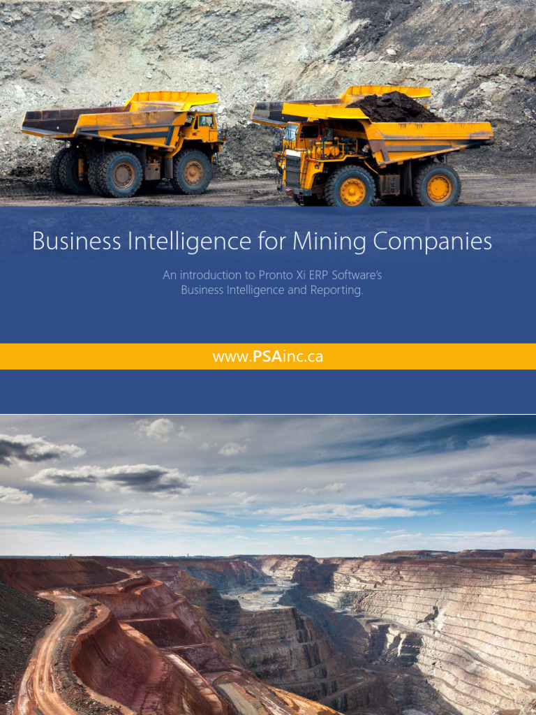 PSA - Business Intelligence For Mining Companies | PDF | Enterprise ...