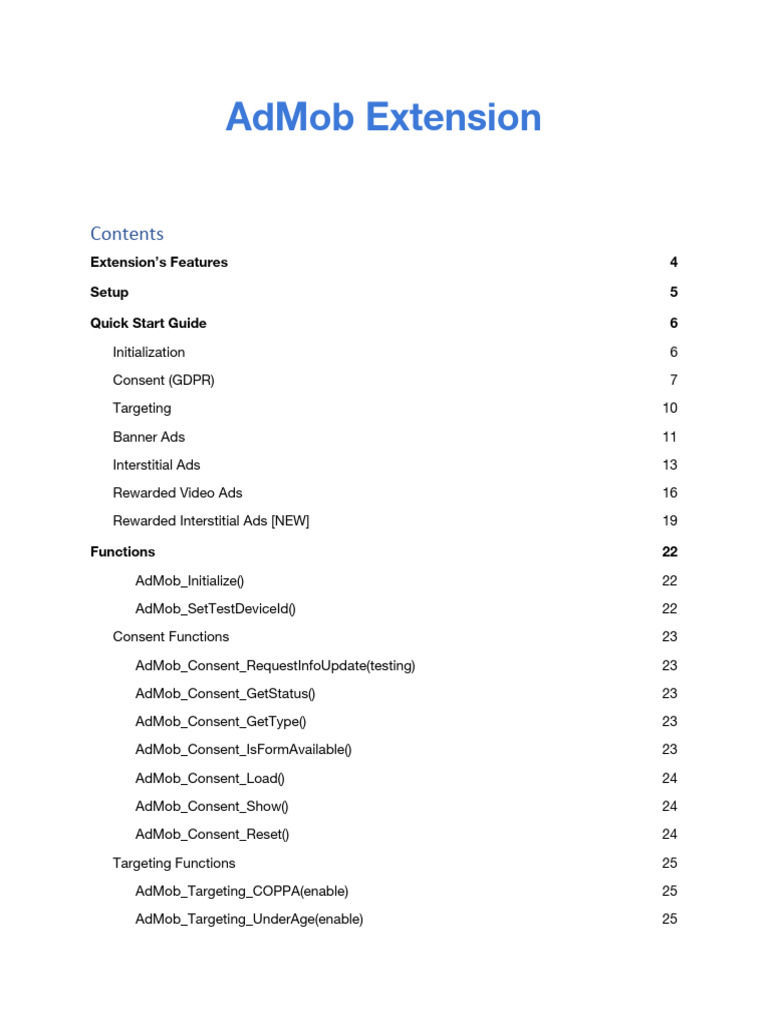 Admob Extension | PDF | Boolean Data Type | Software Engineering