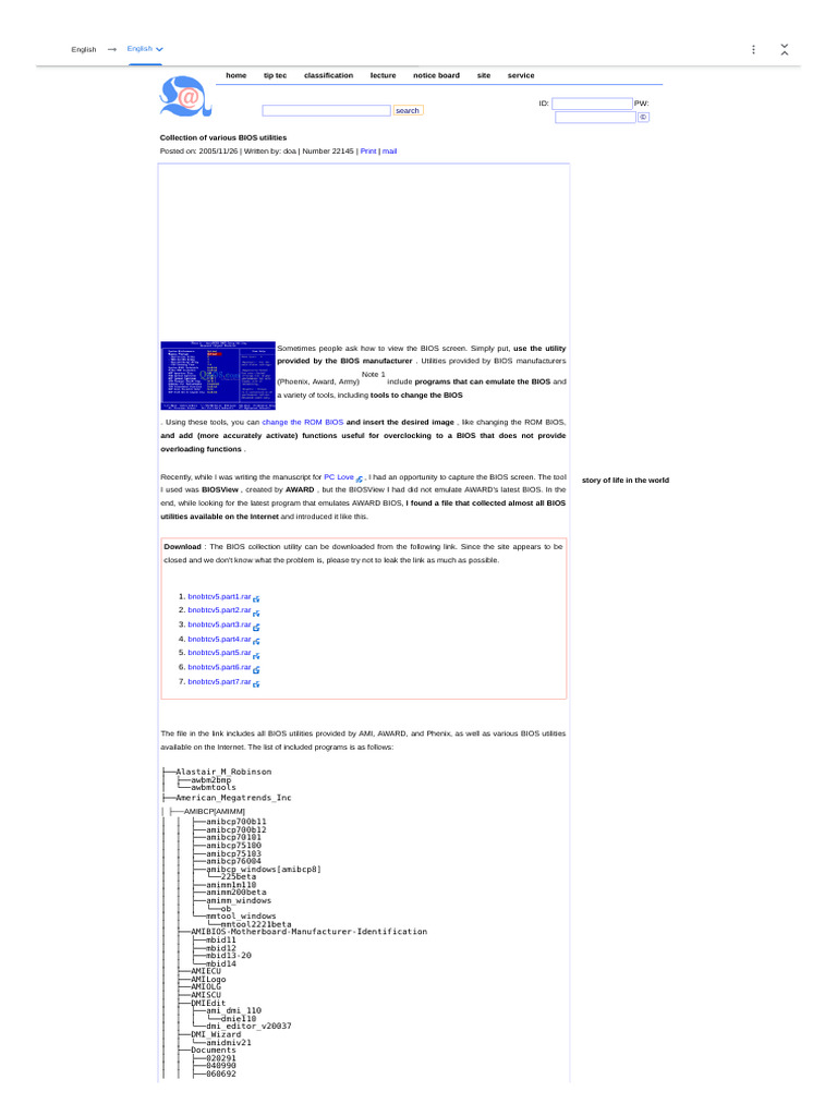 Collection of Various BIOS Utilities | PDF | Bios | Computing