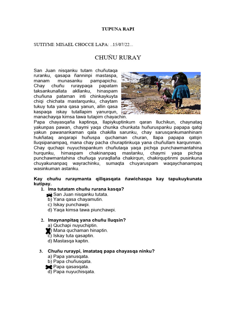 CHUÑU RURAY Misael | PDF