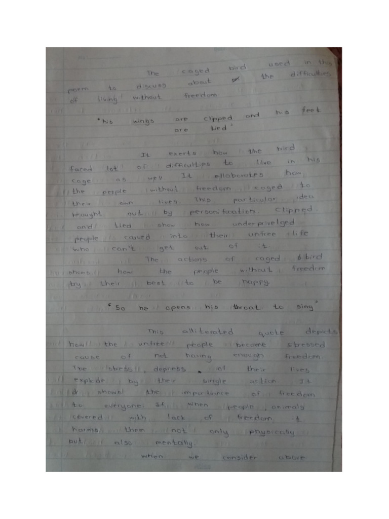 Caged Bird Poem: Struggles for Freedom | PDF