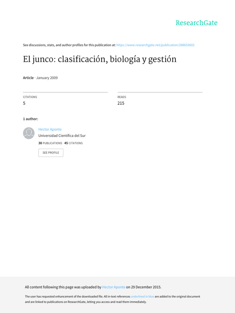 Aponte 2009 | PDF | Biología