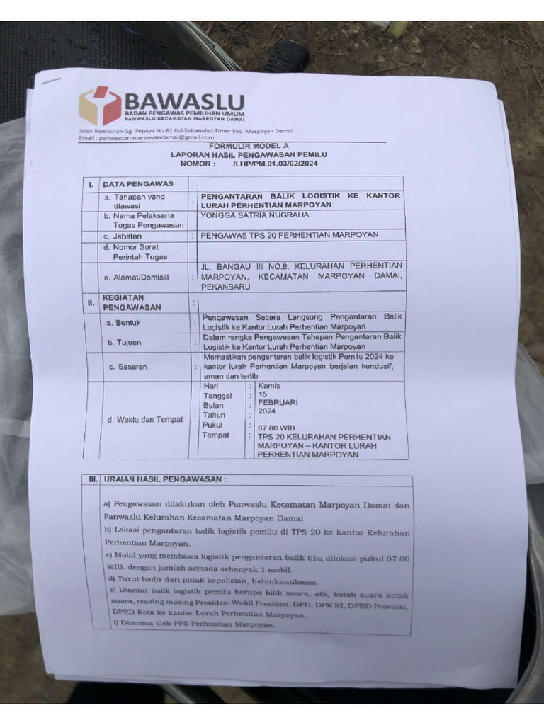 Form A H+1 TPS 20 | PDF