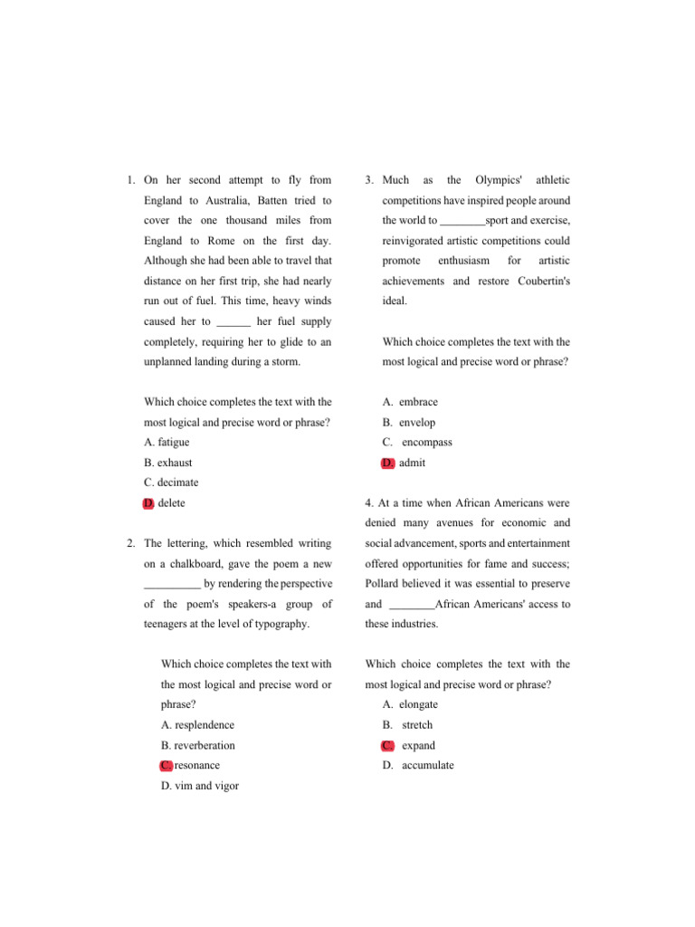 Dsat English 2 Module Test 9 2 Pdf Methicillin Resistant