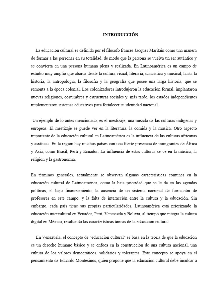 Introduccion | PDF | America latina | Venezuela