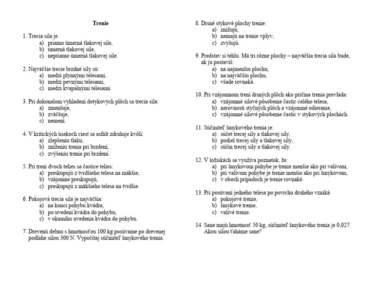 Trenie | PDF