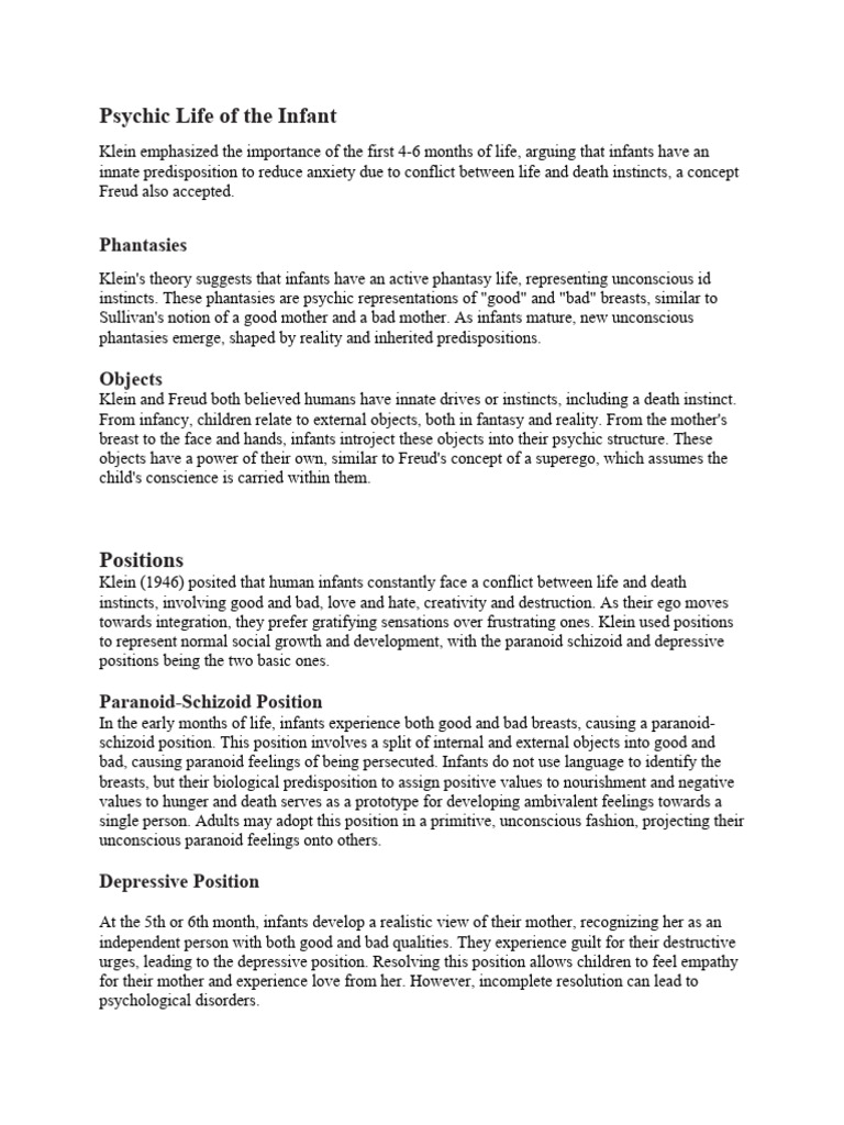 Summary Report | PDF | Id | Psychoanalysis