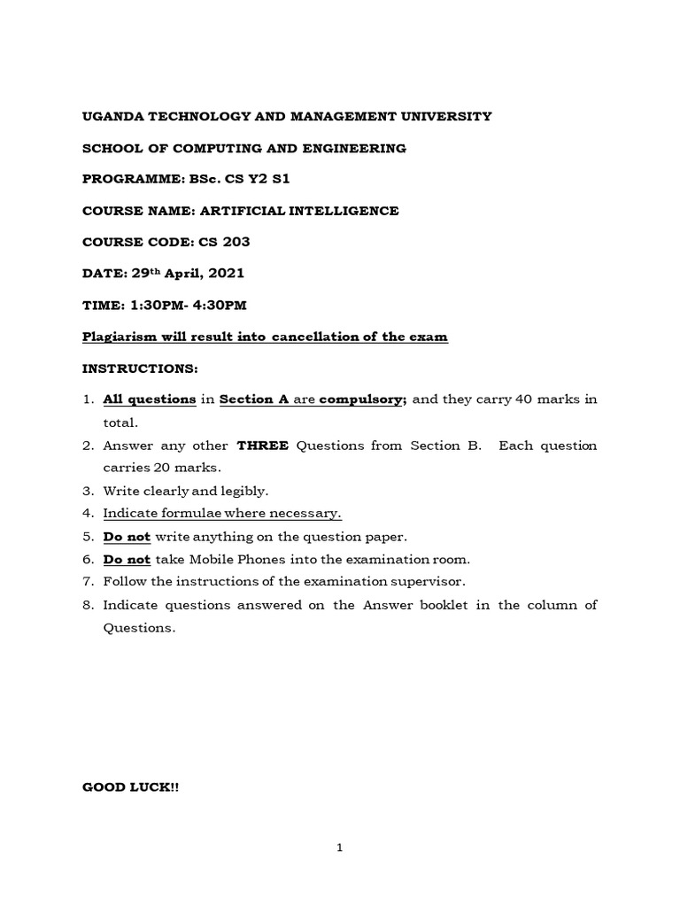 ut-AI - Examj21 | Download Free PDF | Applied Mathematics | Algorithms