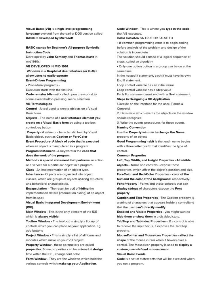 Tara Na | PDF | Control Flow | Basic