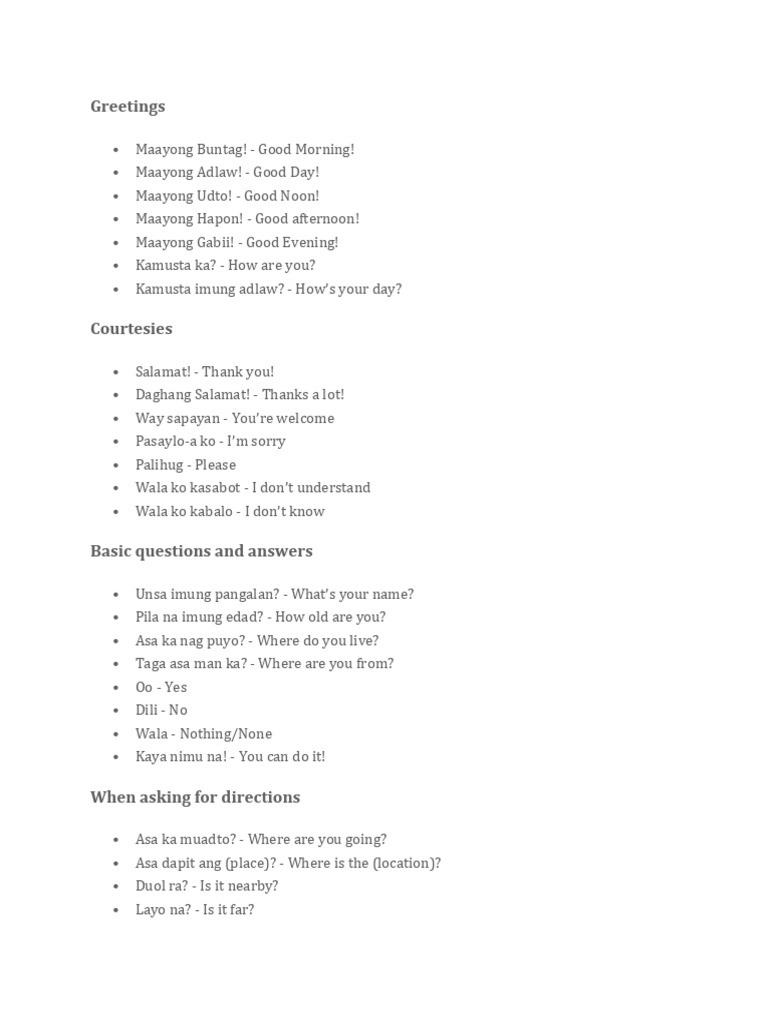 Bisaya | PDF | Language Arts & Discipline