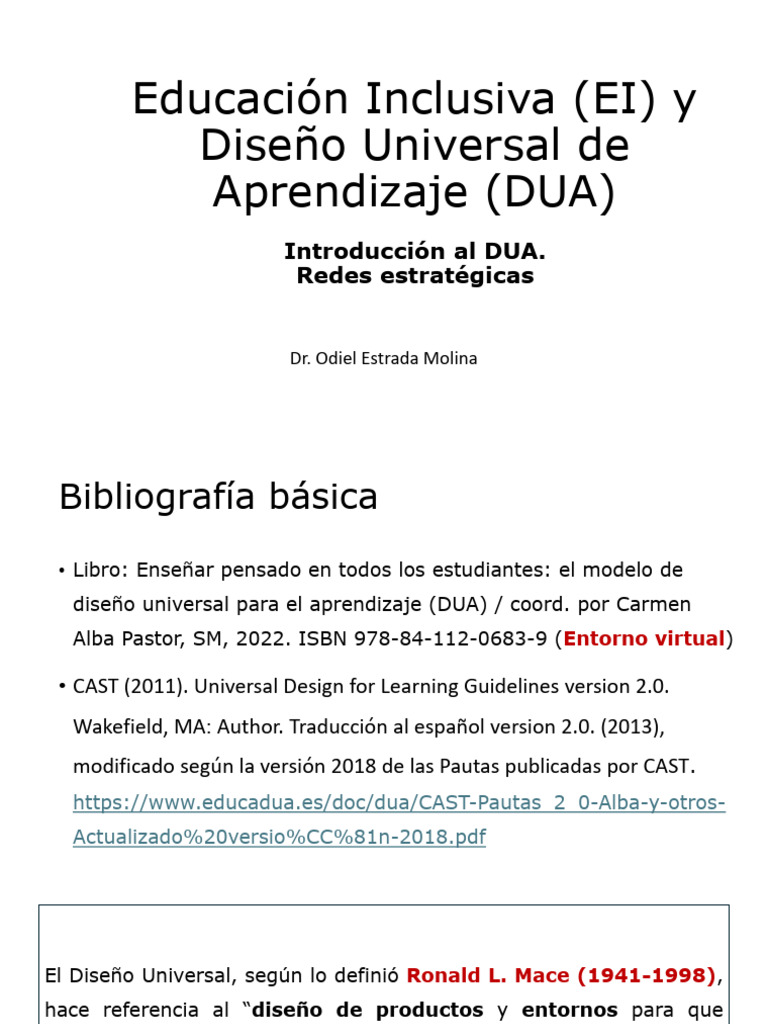 Teoria 5 DUA. Redes estrategicas | PDF | Aprendizaje | Evaluación