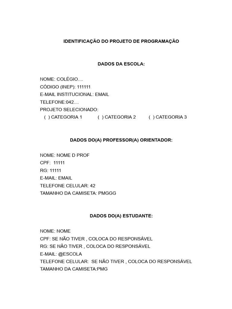 Exemplo de Projeto | PDF | Reciclagem | Desperdício Exemplo de Projeto | PDF | Reciclagem | Desperdício