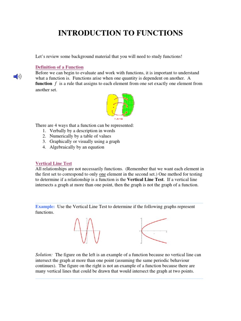 Intro To Functions | PDF