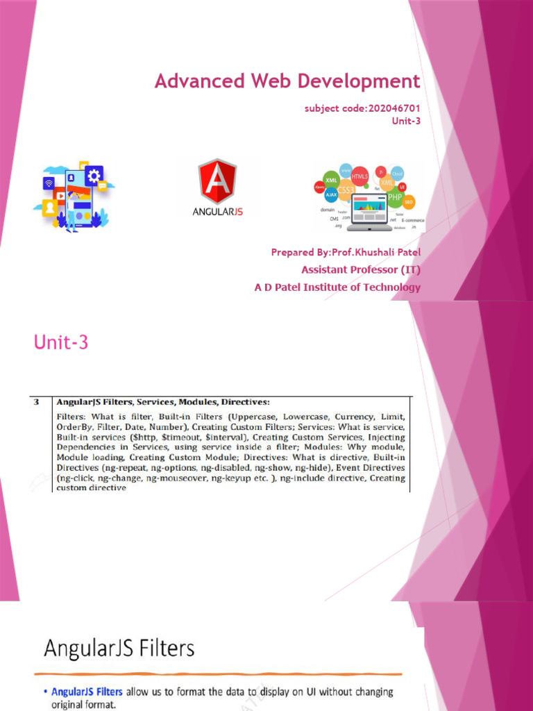 Unit 3 | Download Free PDF | Angular Js | Letter Case