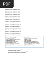 Sit Down If... Questions | PDF | Language Arts & Discipline