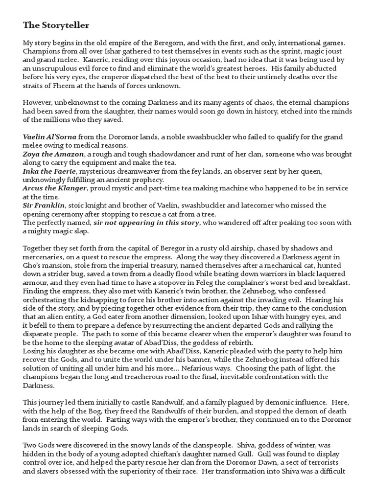 Ishar RPG The Chronicles of Ishar | PDF