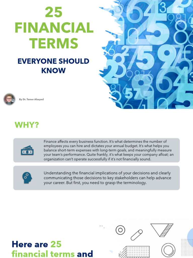 25 Financial Terms 1712607390 | PDF | Equity (Finance) | Stocks