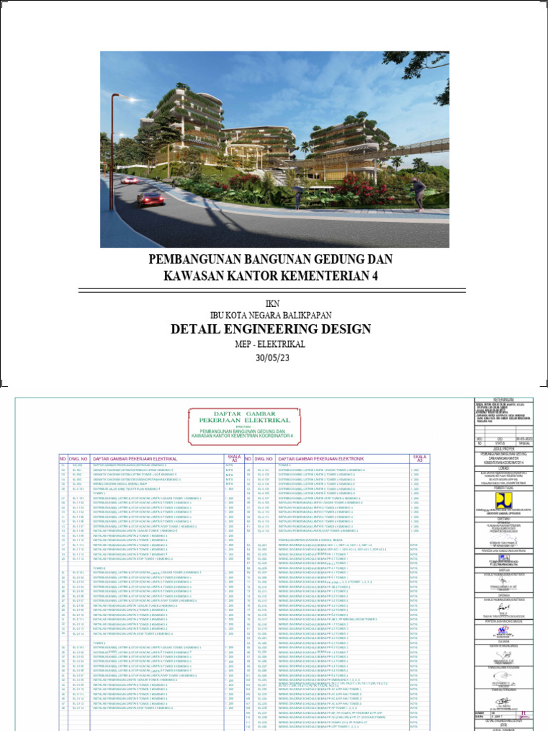 Dokumen Gambar Ded Elektrikal (Mc0) | PDF
